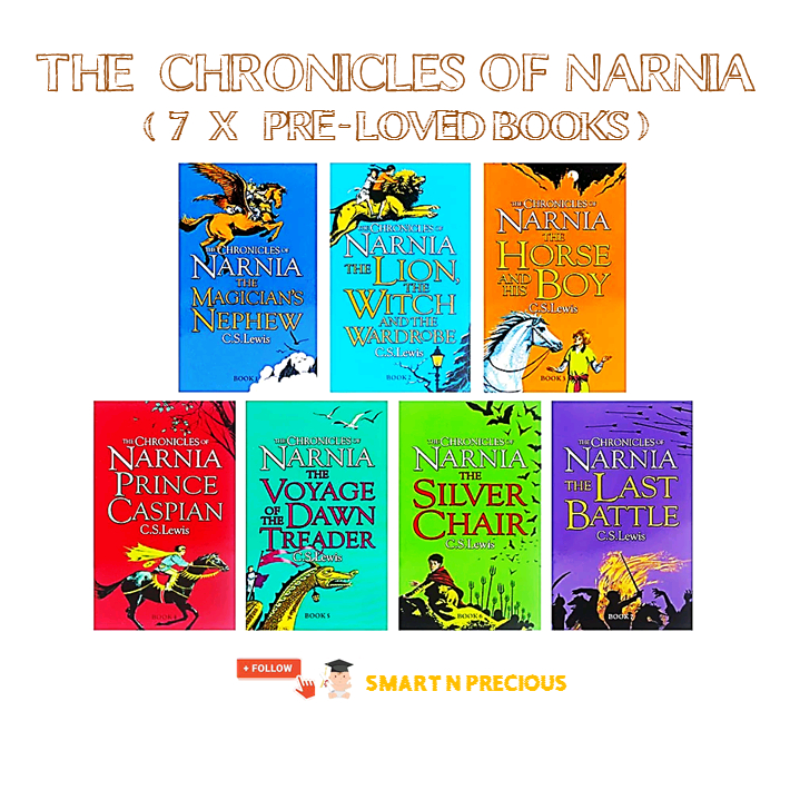 The Chronicles of Narnia Full 7 Book Set Series by C.S. Lewis (Pre ...