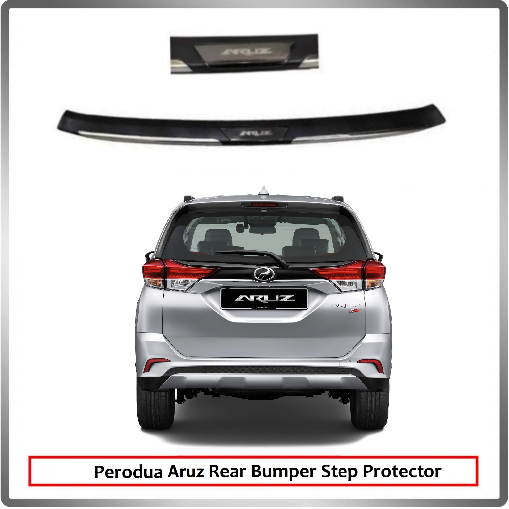 Perodua Aruz Rear Bumper Guard /Rear Bumper Step Protector | Shopee ...