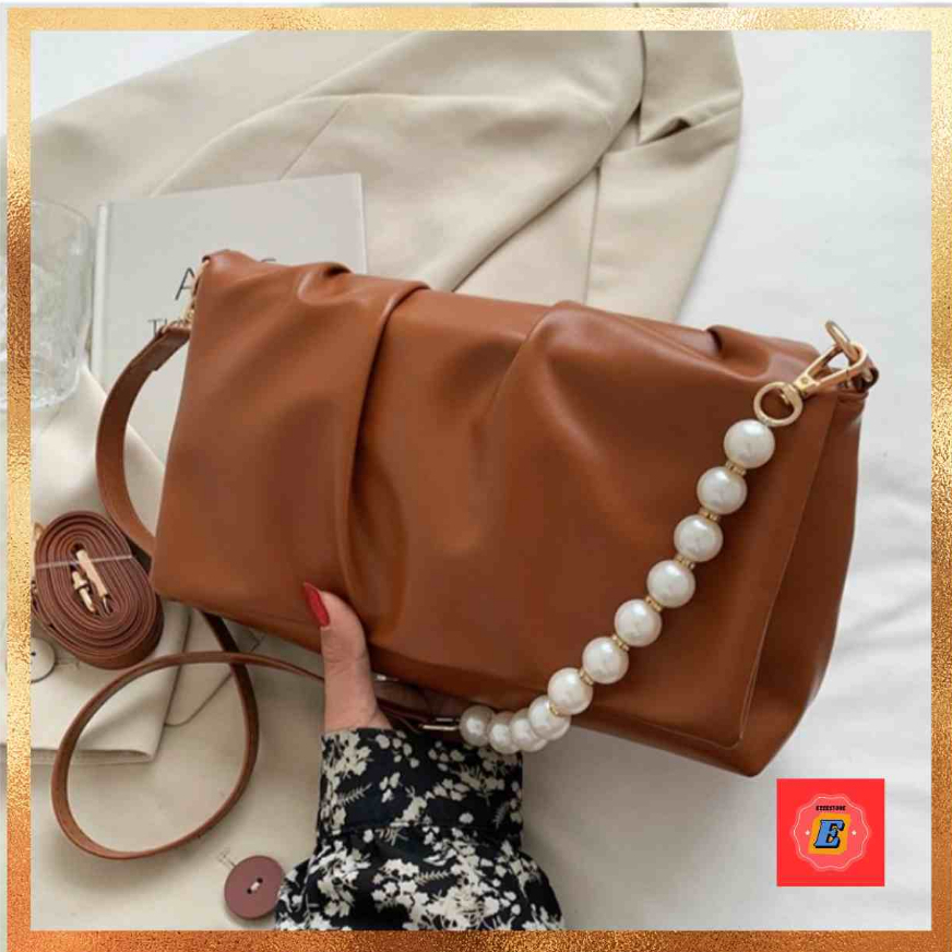 Handbag 2024 New Trend Handbeg Beg Kerja Wanita Cantik Coklat Casual ...