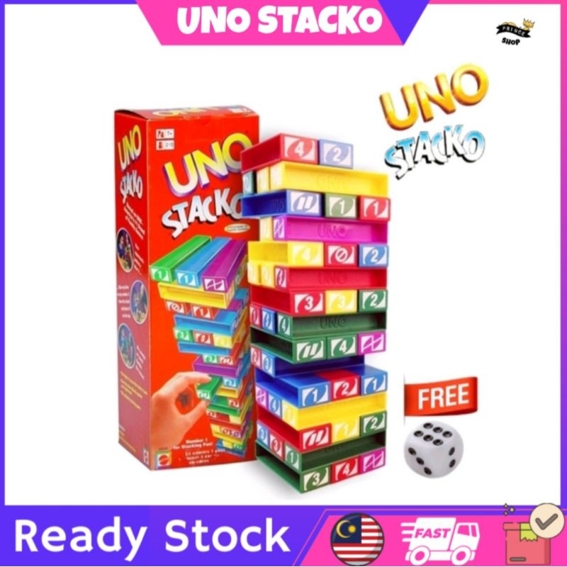 Uno Stacko Stacking Jenga Game | Stacking Block Game | Shopee Philippines