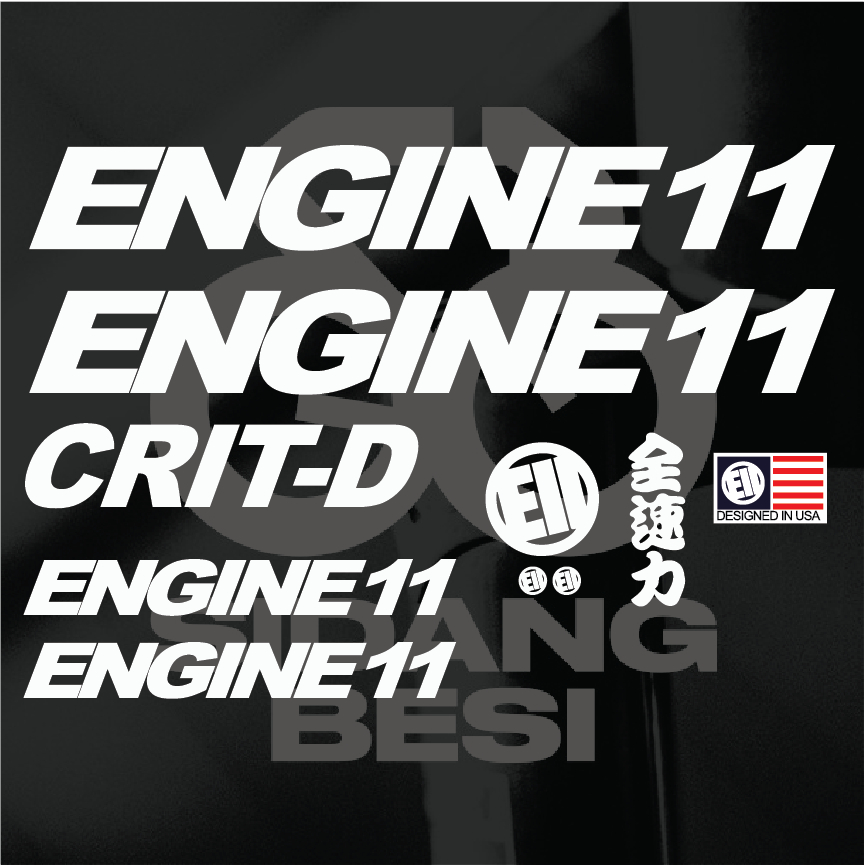 Engine 11 Crit-D Fixed Gear Decals | Shopee Philippines