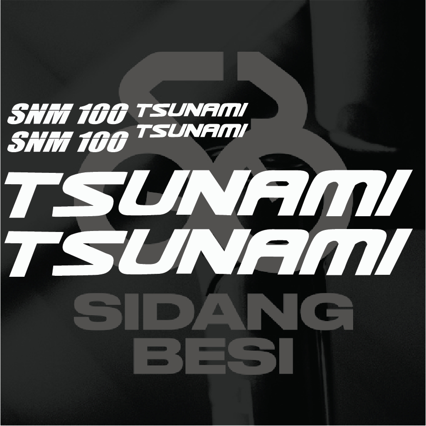 Tsunami SNM100 Fixed Gear Decals Sticker | Shopee Philippines