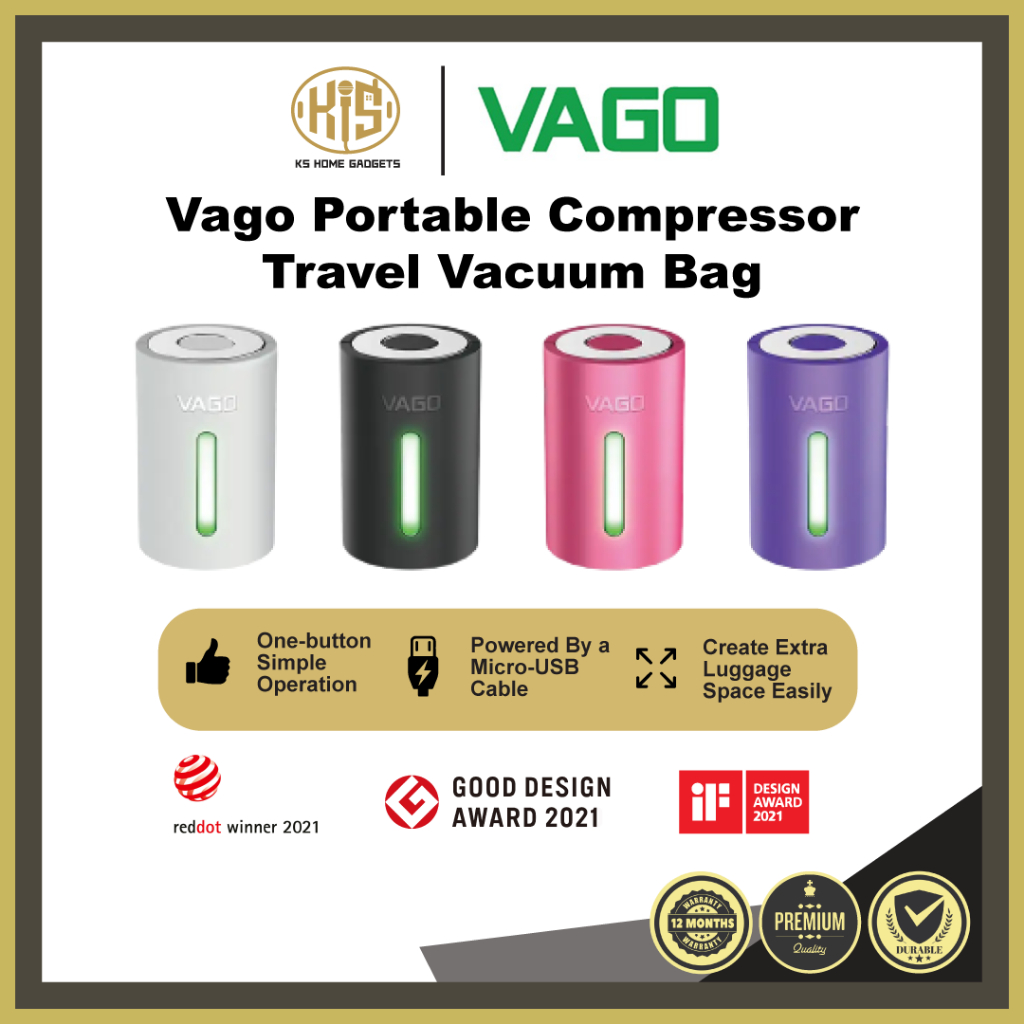 Vago Z Vacuum Compressor Travel Vacuum Bag (Free x1 M Size bag ...