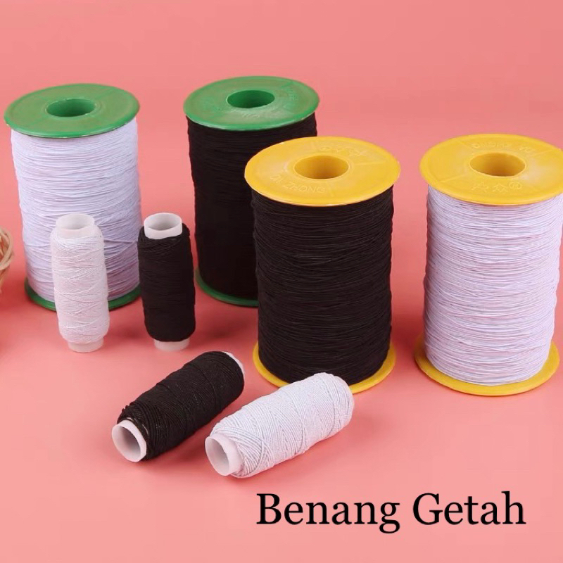 Benang getah 20 meter elastic thread 橡筋线 bahan jahit | Shopee Philippines