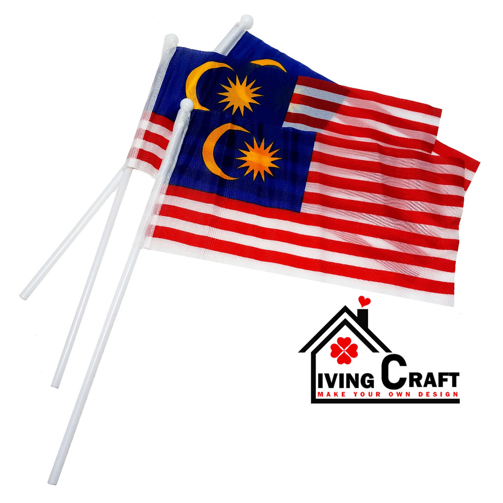 (08.08 & 09.09) Merdeka Hand Flag/Merdeka Hand Flag (3pcs per pack ...