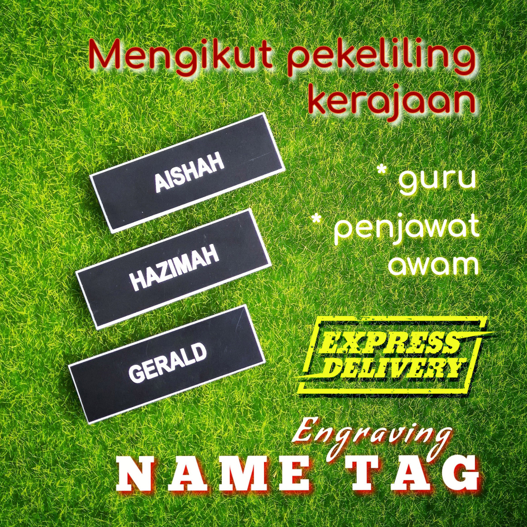 Name Tag Guru Swasta / Name Tag unit beruniform pelajar | Shopee ...
