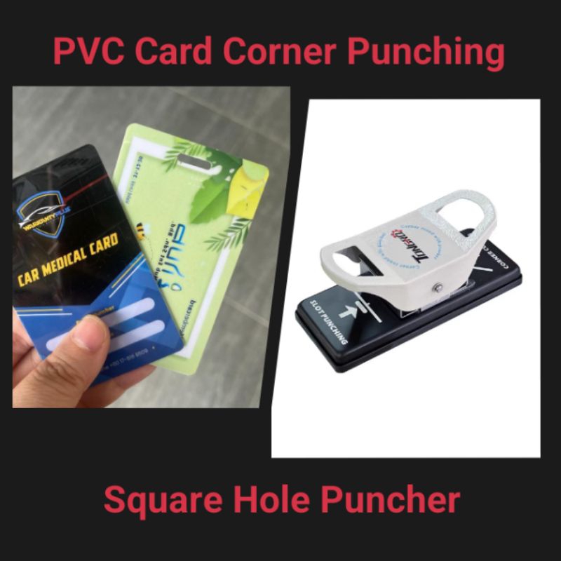 Dual-Purpose PVC Card Square Hole Round Corner Punching Multifunctional ...