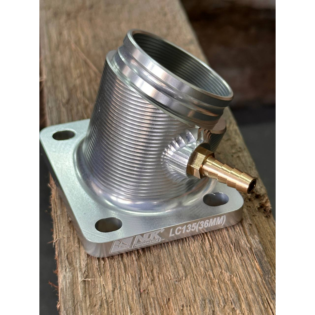 135LC NLK PERFORMANCE CNC PORTING INTAKE PIPE 30MM 32MM 34MM 36MM ...