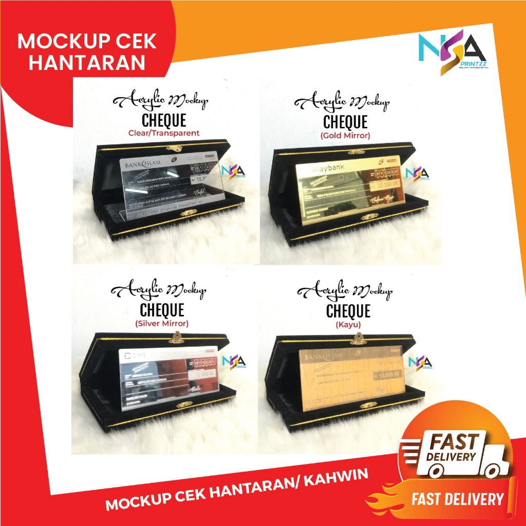Plate Mock Up Cheque Stand Gubahan Duit Mas Kahwin Hibah Plat Replika ...