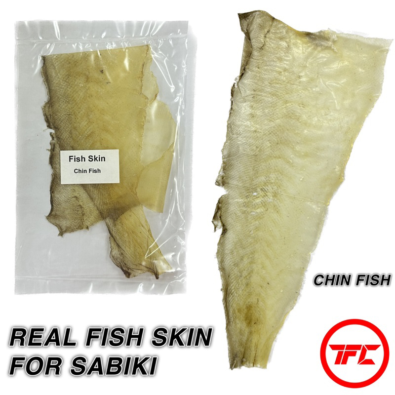 Real Fish Skin For Fishing Sabiki Hook Chin Fish Apollo Kulit Ikan ...