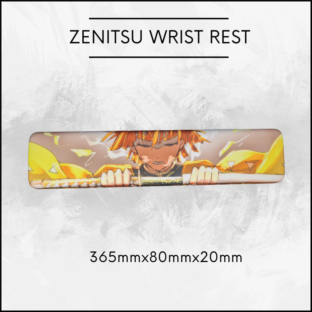 Demon Slayer Zenitsu Wrist Rest – Memory Foam Mechanical Keyboard ...