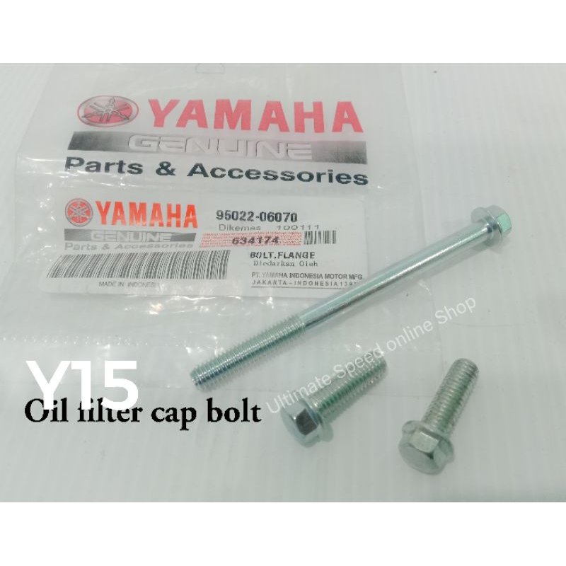 Yamaha Y15 screw oil filter / FZ150 / Y16 oil filter bolt / skru oil ...