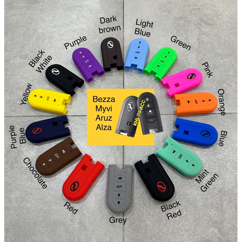 Perodua bezza myvi Aruz silicone remote car key remote protection cover ...