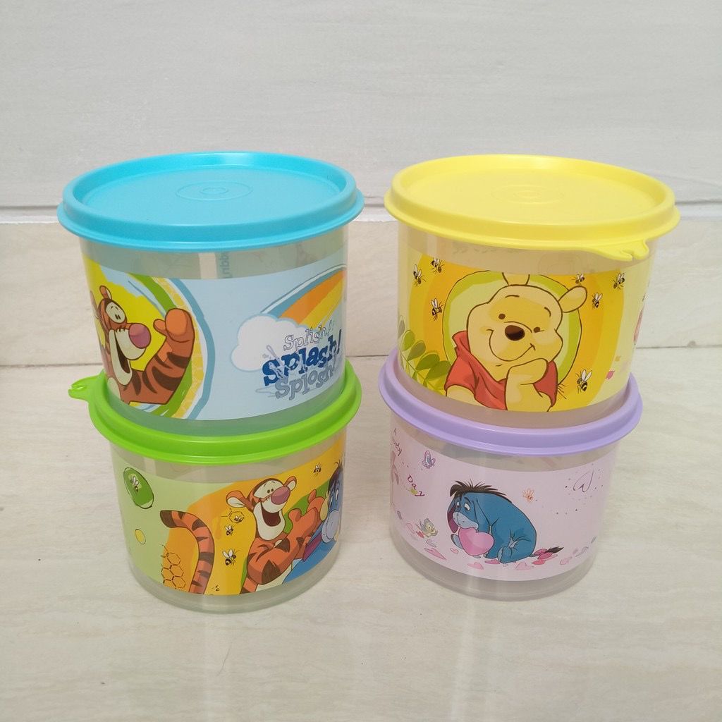 2120 Tupperware Air Tight Food Container / Pooh Story Canister 650ml ...