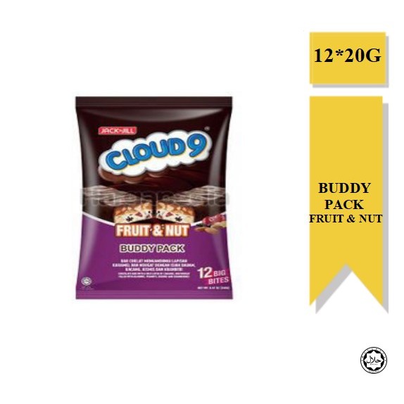 CLOUD 9 BUDDY PACK FRUIT & NUT (12*20G) | Shopee Philippines