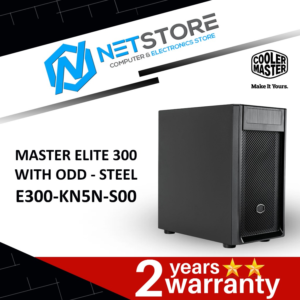 COOLER MASTER ELITE 300 WITH ODD - STEEL - E300-KN5N-S00 | Shopee ...
