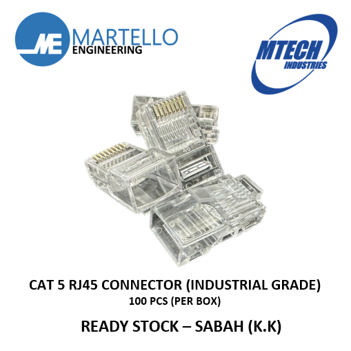 RJ45 Cat 5 Plug / Cat 5 Connector - MTECH INDUSTRIES | Shopee Philippines