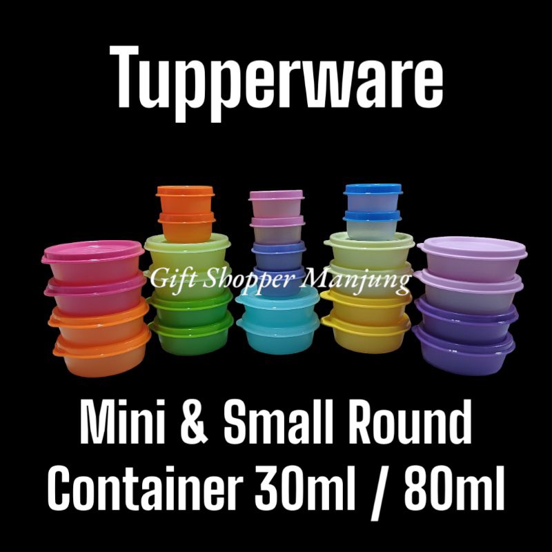 Tupperware Midget & Small Round Container | Shopee Philippines