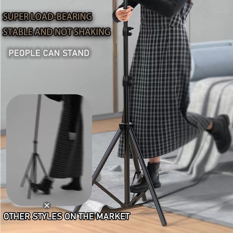 Portable 210cm 2.1m Tripod Adjustable Selfie Stand Tripod Phone Holder Camera Stand Floor Stand ...