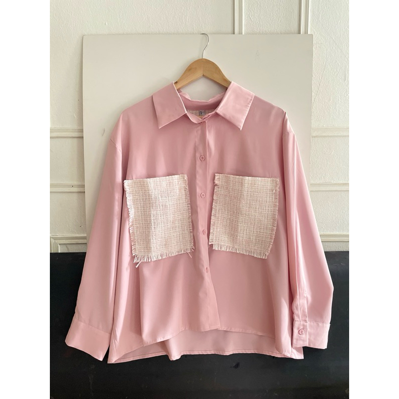 (Preloved) Calandra Top She Dazzle Pink Colour XL | Shopee Philippines