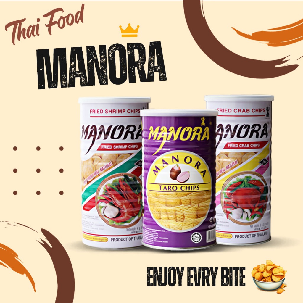 Manora Fried Shrimp / Crab Chips 90g | Shopee Philippines