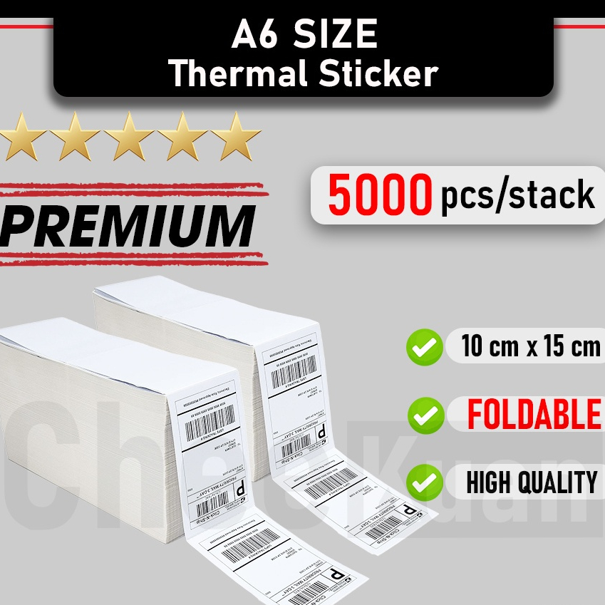 5000pcs Thermal Paper Label Sticker AWB Shipping Courier Airway Bill ...