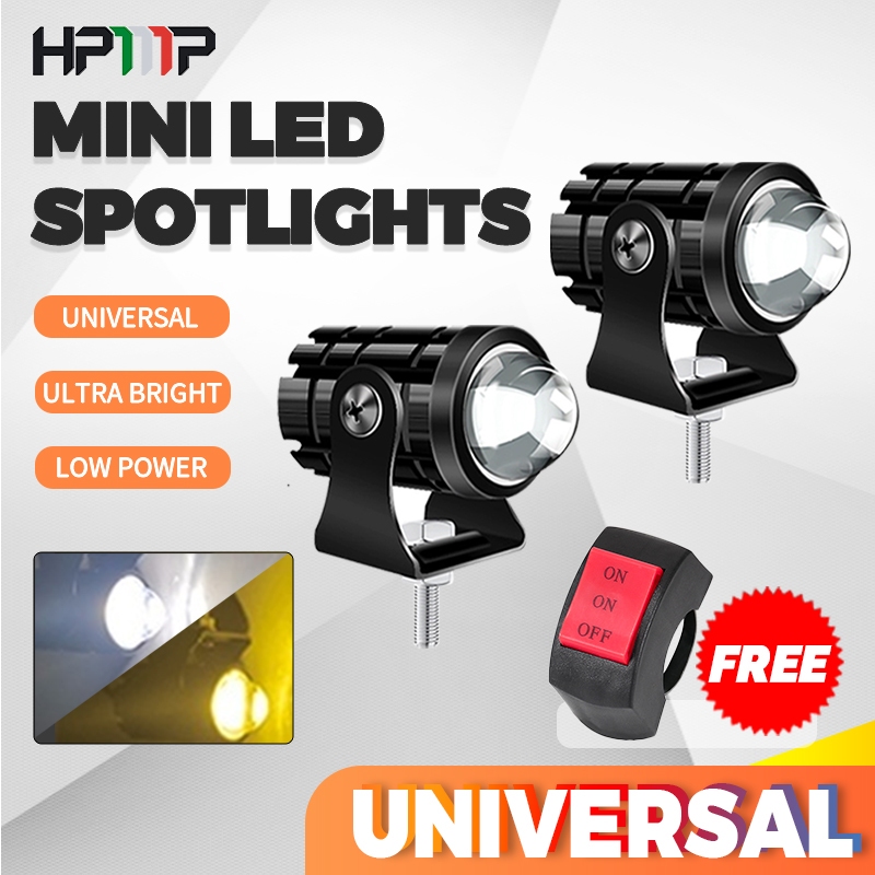 Universal Mini LED Spotlights Car Spotlights Motorcycle Sport Lights ...