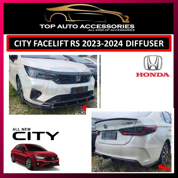 HONDA CITY FACELIFT RS SPEC FRONT AND READ DIFFUSER SET (RS BODYKIT) PP ...