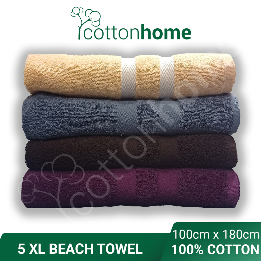 5XL BEACH TOWEL: Extra Long TOWEL : Plain and Design soft material ...