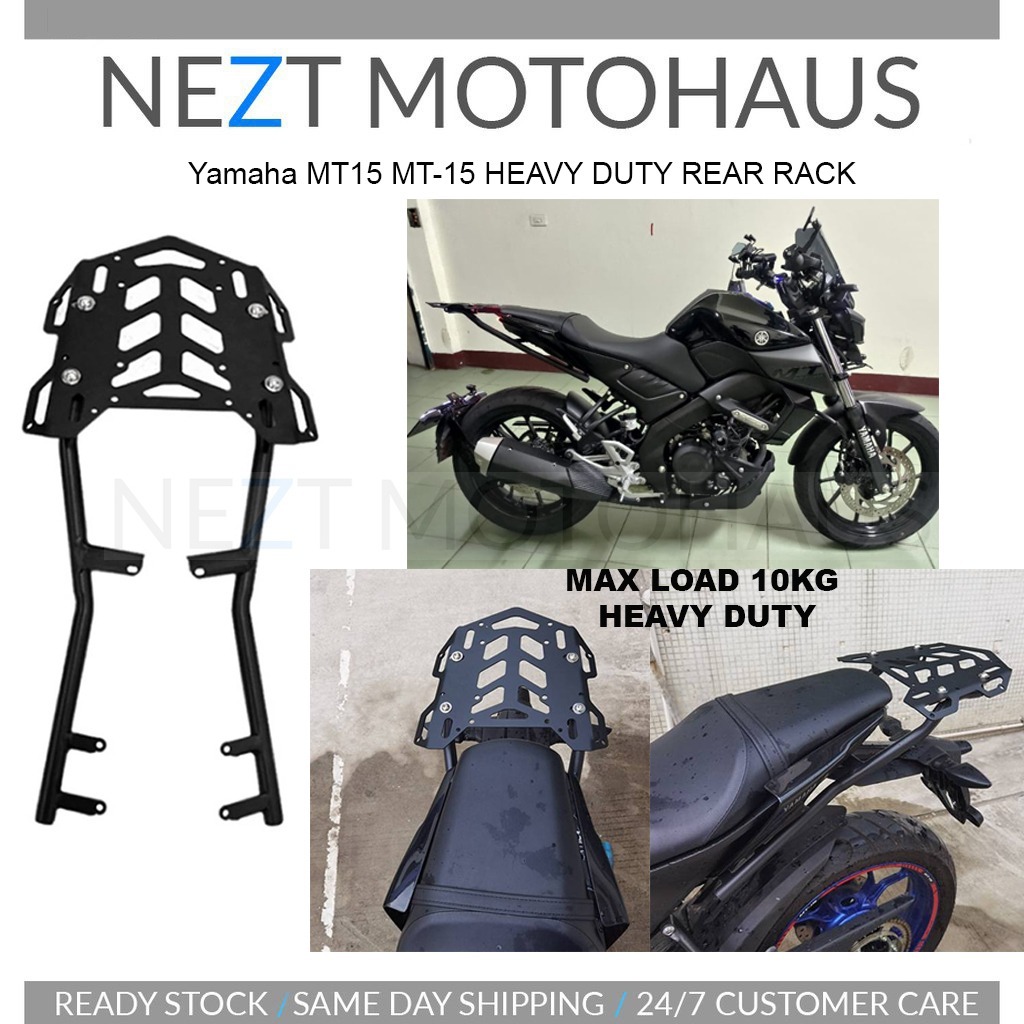 NEZT Yamaha MT15 MT-15 HEAVY DUTY REAR RACK REAR CARRIER RAK BELAKANG ...