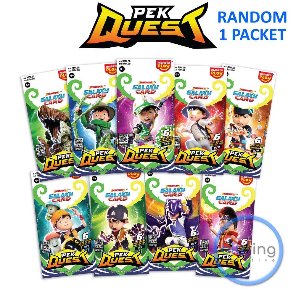 PEK QUEST Kad Boboiboy Galaxy Card - Random Packet | Shopee Philippines