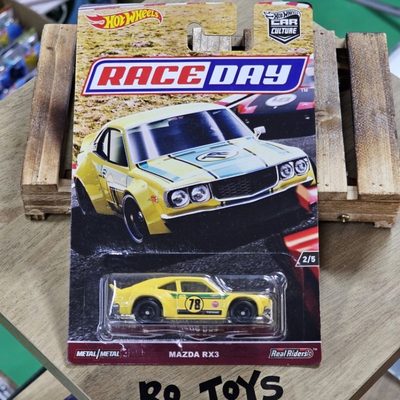 HOT WHEELS PREMIUM MAZDA RX3 RACE DAY CAR CULTURE | Shopee Philippines