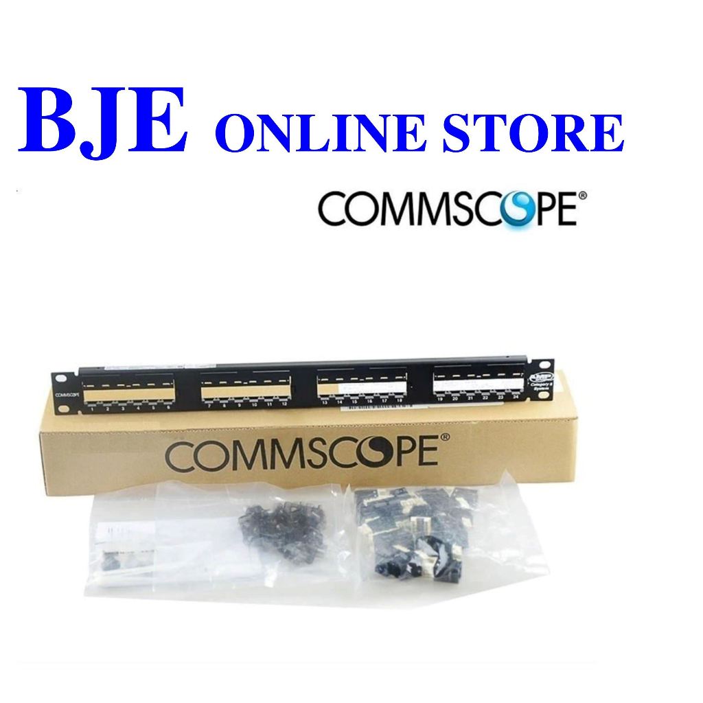 Commscope AMP CAT 6 Patch Panel 1U-24 Ports / 2U-48 Ports [Full Set ...