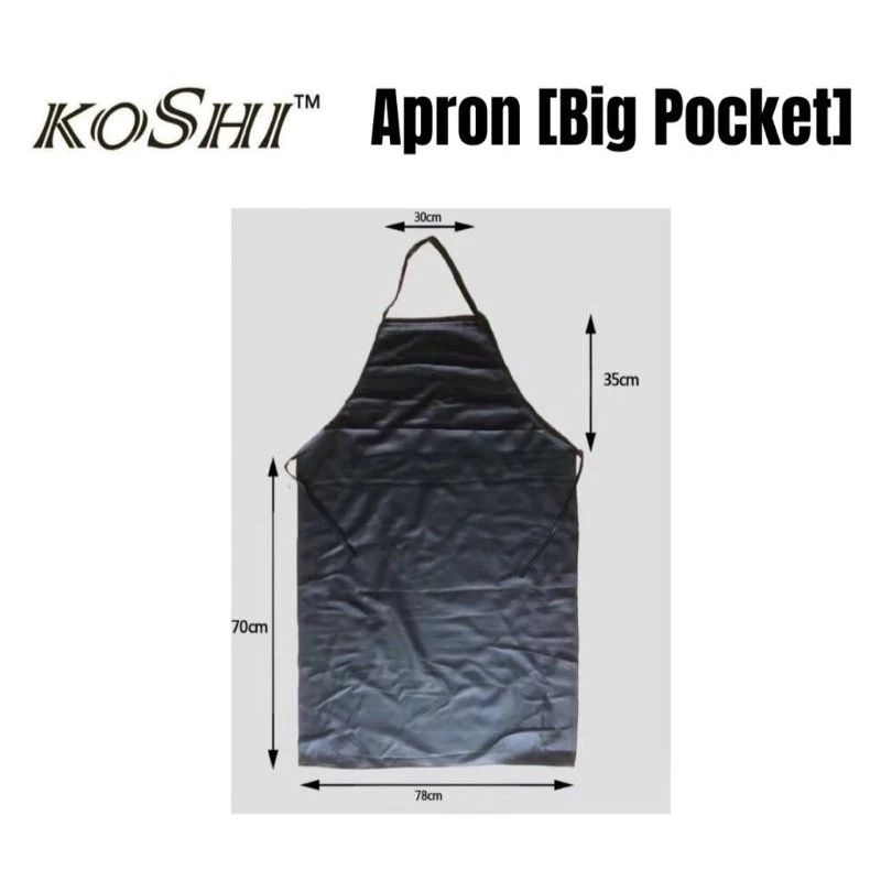 KOSHI Brush Cutter Apron (With Pocket) Baju Mesin Rumput (ada pocket ...