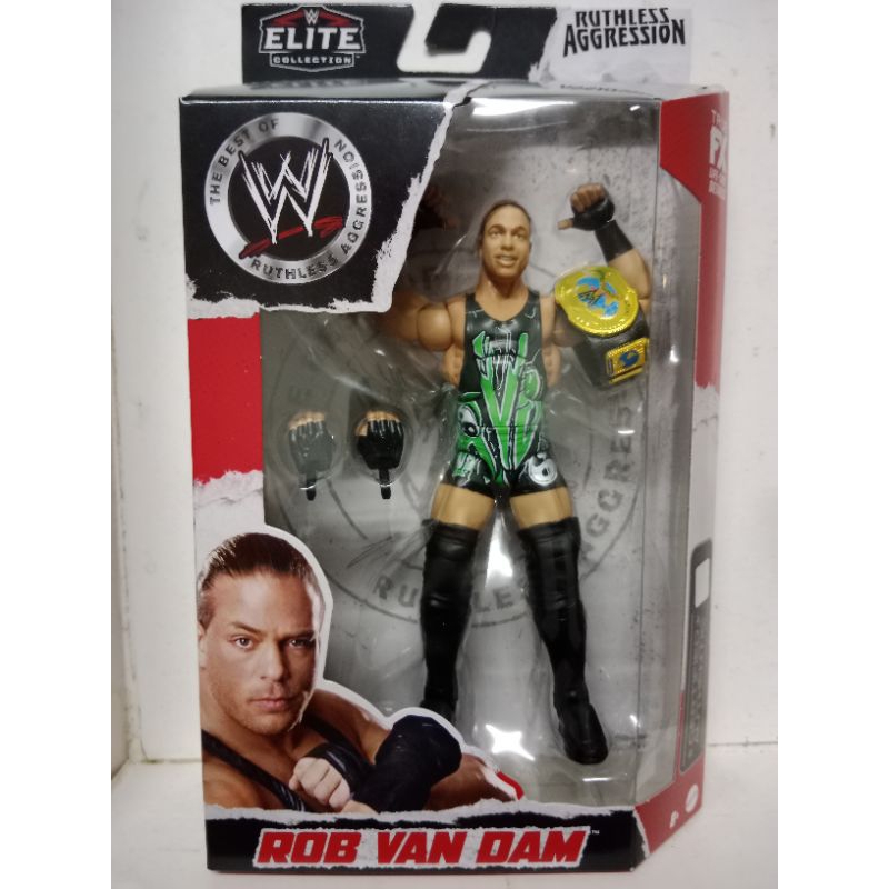 Mattel WWE Elite Ruthless Aggression Series 2 Rob Van Dam RVD Wrestling ...