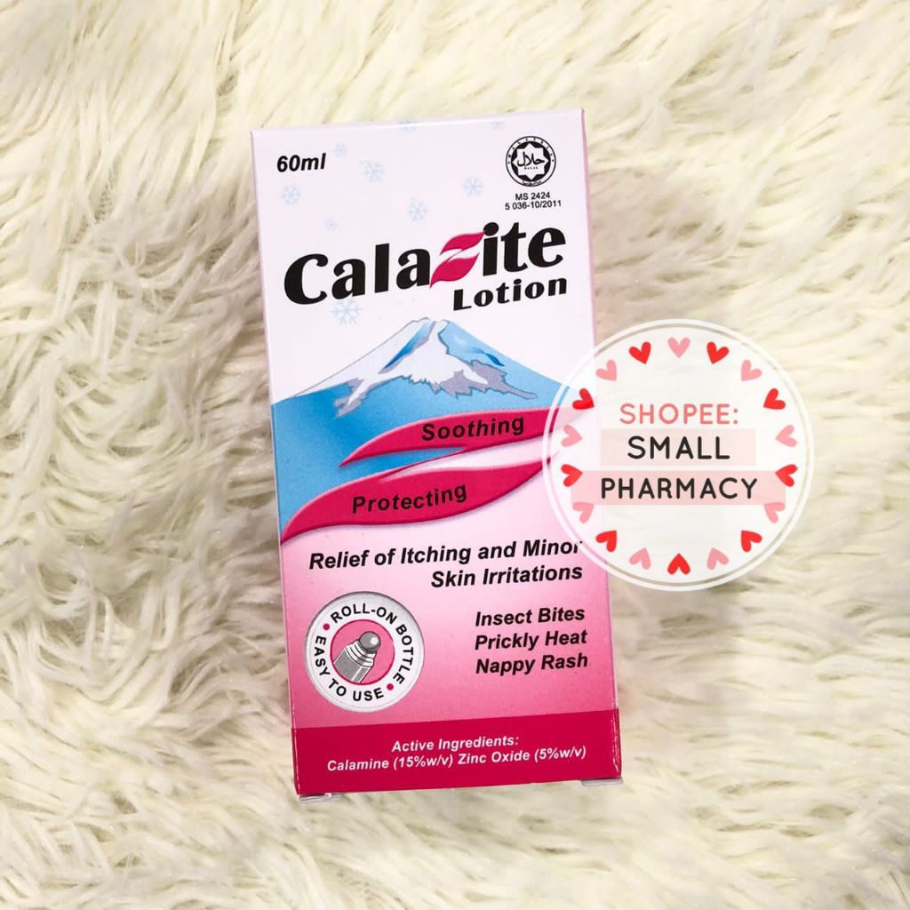 Calazite Lotion [ calamine and zinc oxide ] Roll-On Bottle easy to use ...