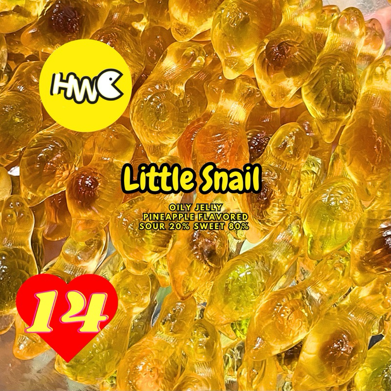 Cute Little Snail Gummy Candy Pineapple Oily Jelly Gula Chocolate ...