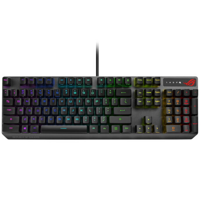 Asus XA06 ROG Strix Scope RX Red Mechanical Switches IP56 USB-C RGB ...
