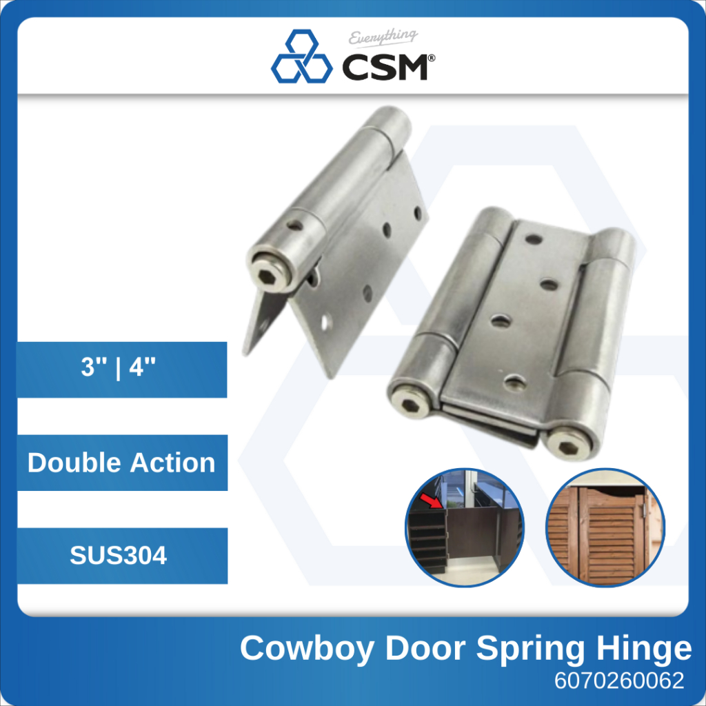 CSM Cowboy Double Action Spring Swing Door Hinges Self Closing Ensel ...
