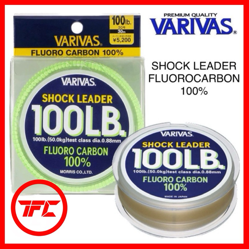 VARIVAS 100% Fluorocarbon Shock Leader Line 30M Fluoro Carbon | Shopee Philippines