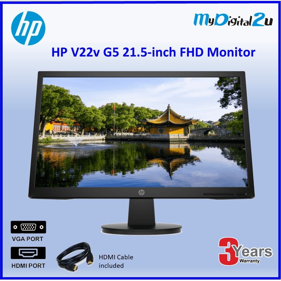 HP V22v 21.5" G5 FHD Monitor with VA Panel | Shopee Philippines