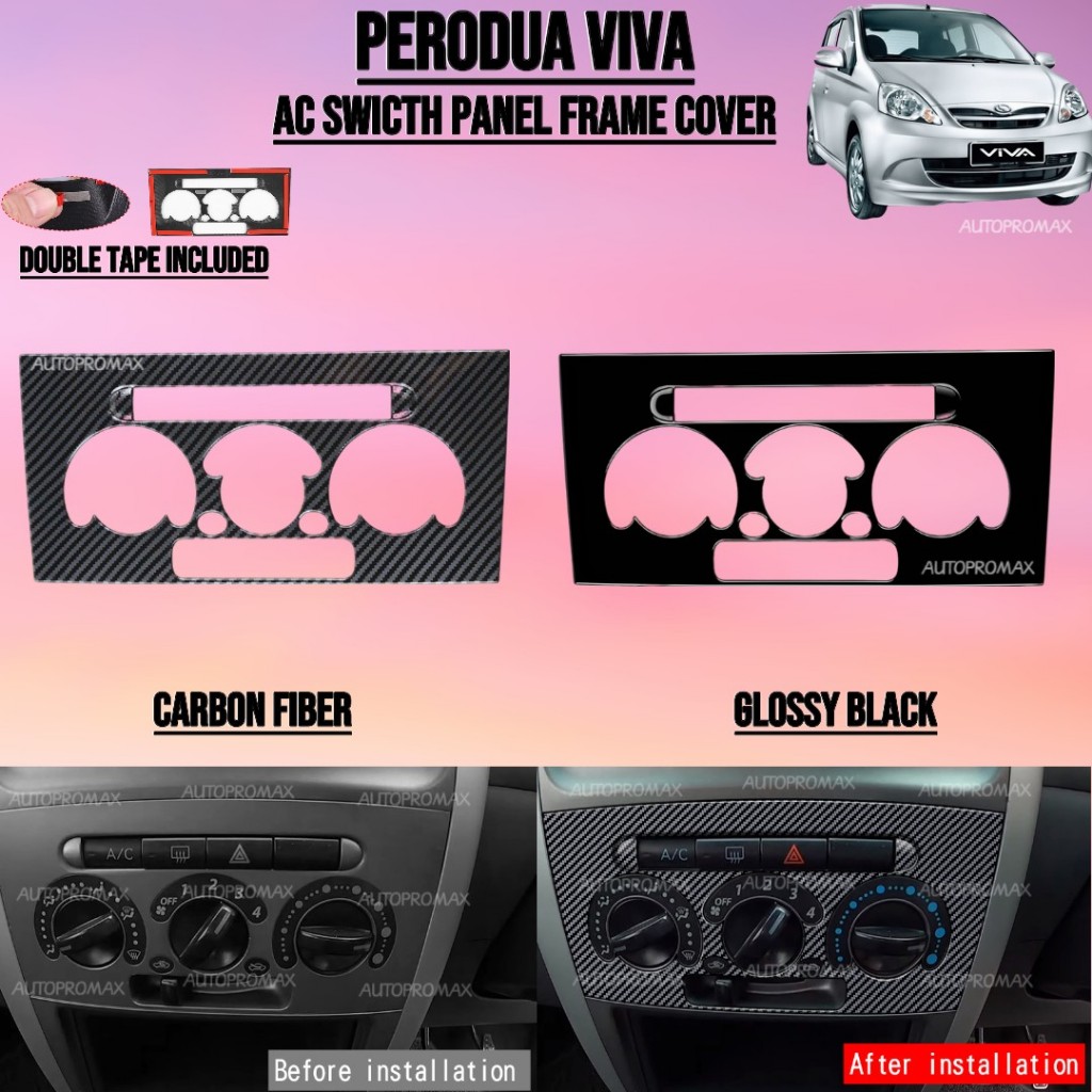AUTOPROMAX Perodua viva ac switch panel frame cover garnish accessories ...