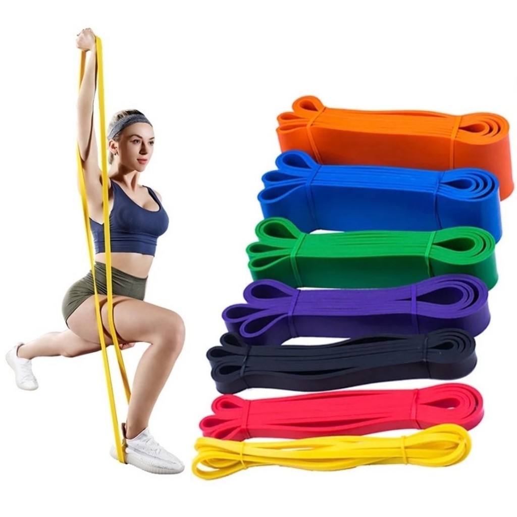 Tali Senaman Band Elastic Resistance Band Pull Up Gym Band Strap Latex ...