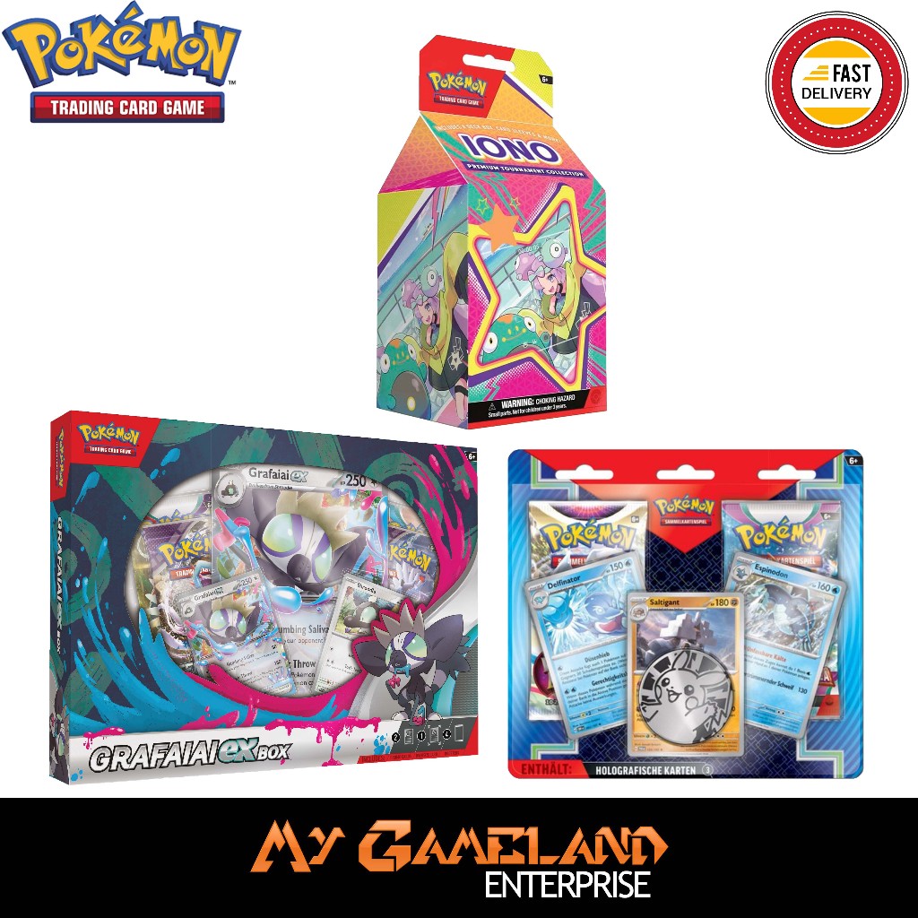 Pokemon IONO Premium Tournament Collection Grafaiai EX Box Enhanced 2 ...