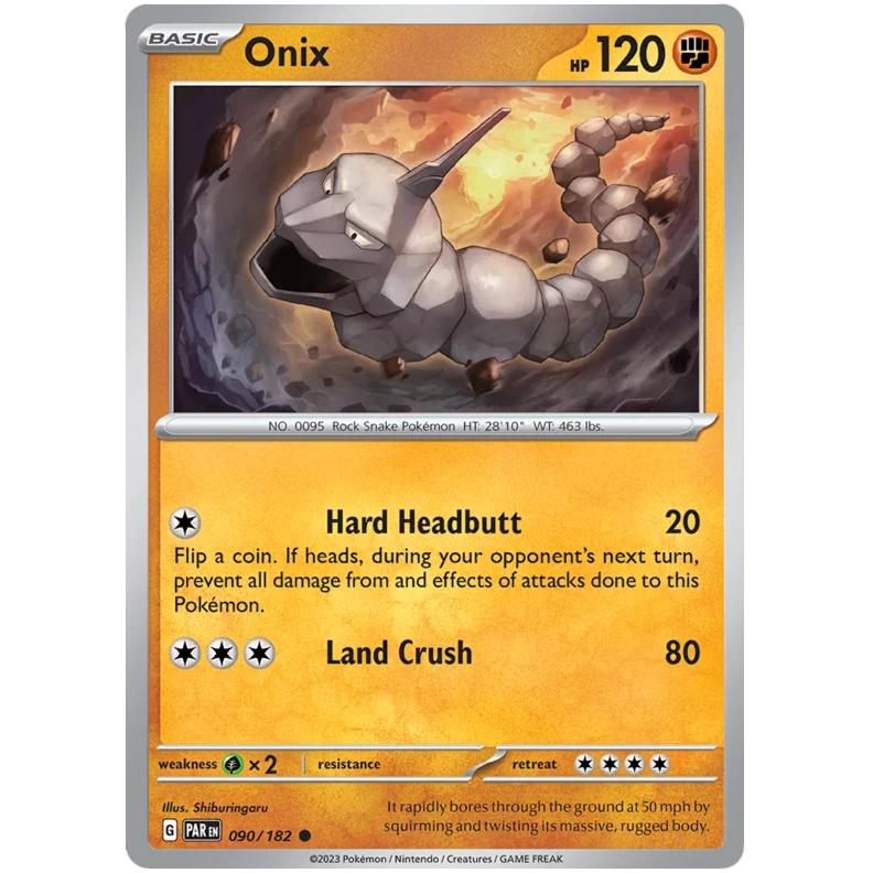 Pokemon TCG: Paradox Rift - Onix | Shopee Philippines