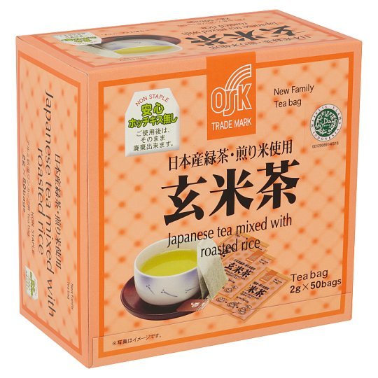 OSK New Family Japanese Tea Mixed With Roasted Rice ( 2g x 50 Bags / 20 Bags ) | Shopee Philippines