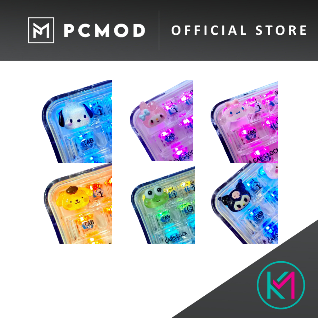 Sanrio Character Artisan Keycaps Kuromi , Pompompurin , Cinnamoroll ...