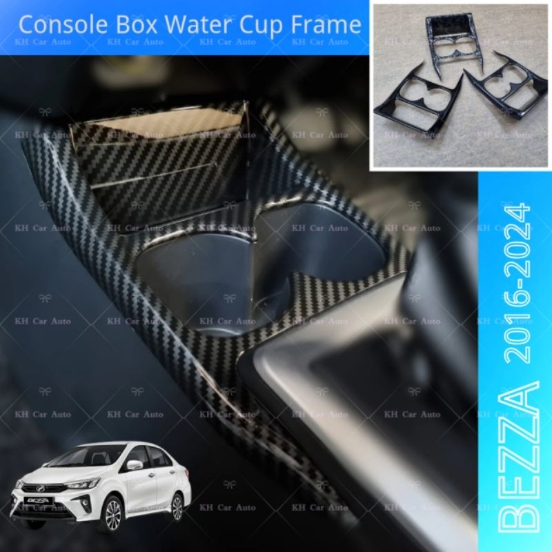 Perodua Bezza 2016-2024 Console Box Water Cup Frame Cover KH Car Auto ...