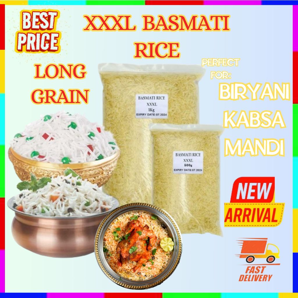 Xxxl Basmati Rice Long Grain Rice Biryani Rice Mandy Spices Repacking ...