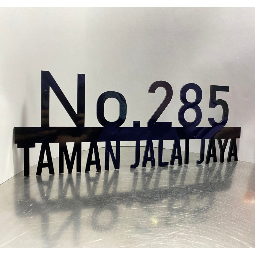 HOME SIGNAGE PLAT NOMBOR RUMAH ( LASER CUTTING) | Shopee Philippines